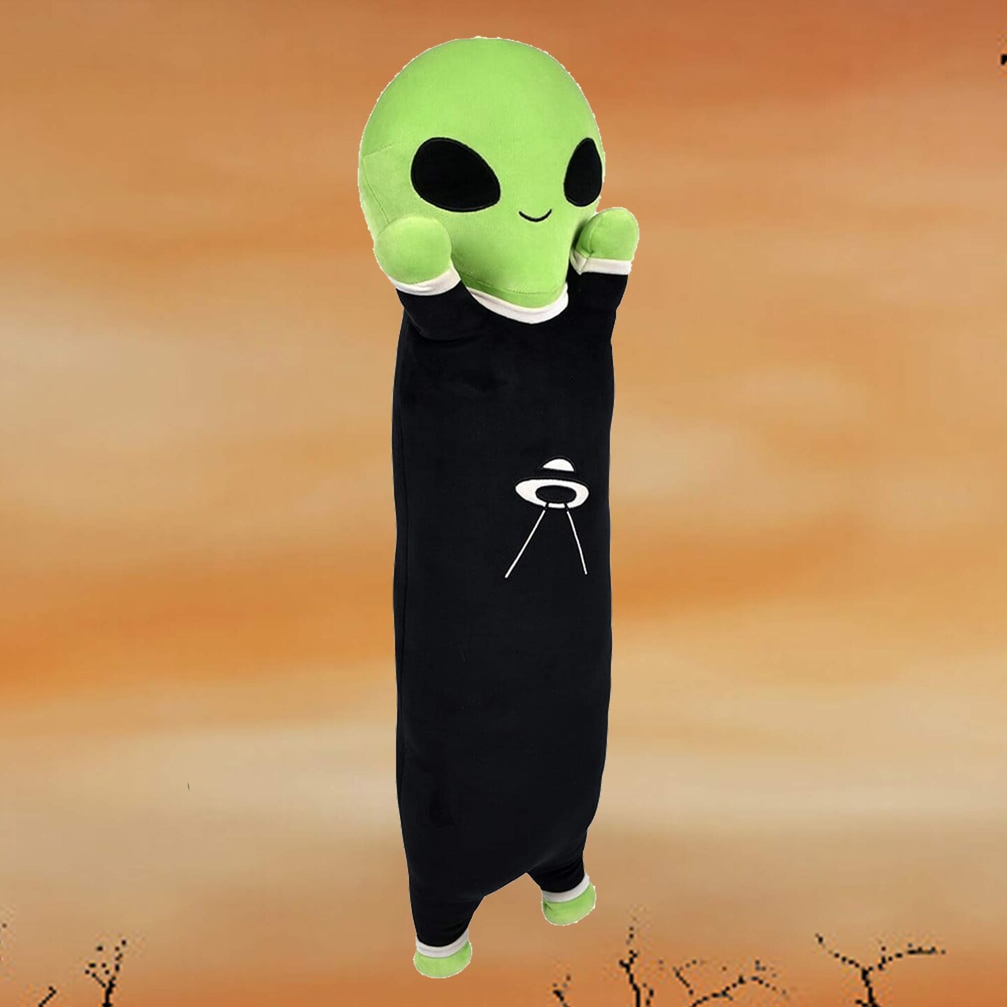 36 Inches Long Plush Stretch Alien Toy with Stitched Details for ...