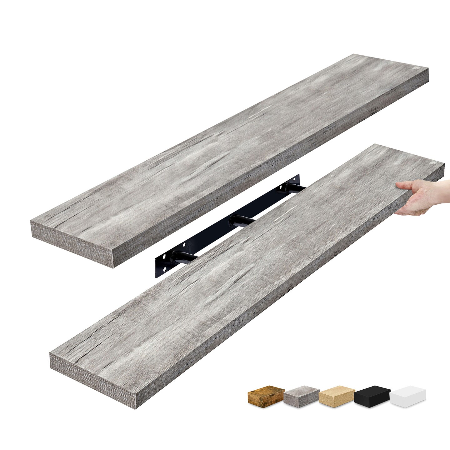 Sorbus Floating Shelves for Wall - 2 Extra Long Floating Shelves - 47 x ...