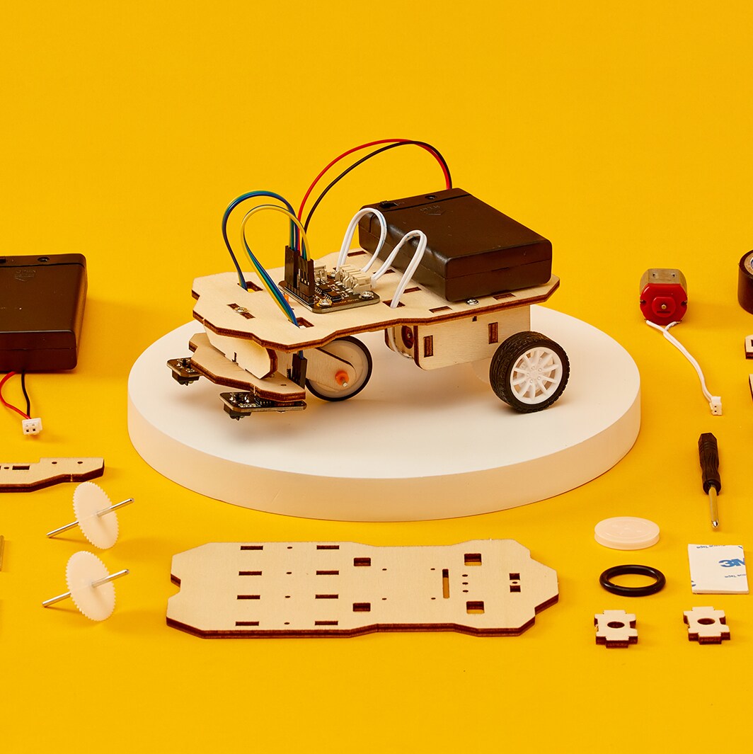 Line Follower Robot DIY Kit, Educational STEM Toy for Kids, Craft Kit ...