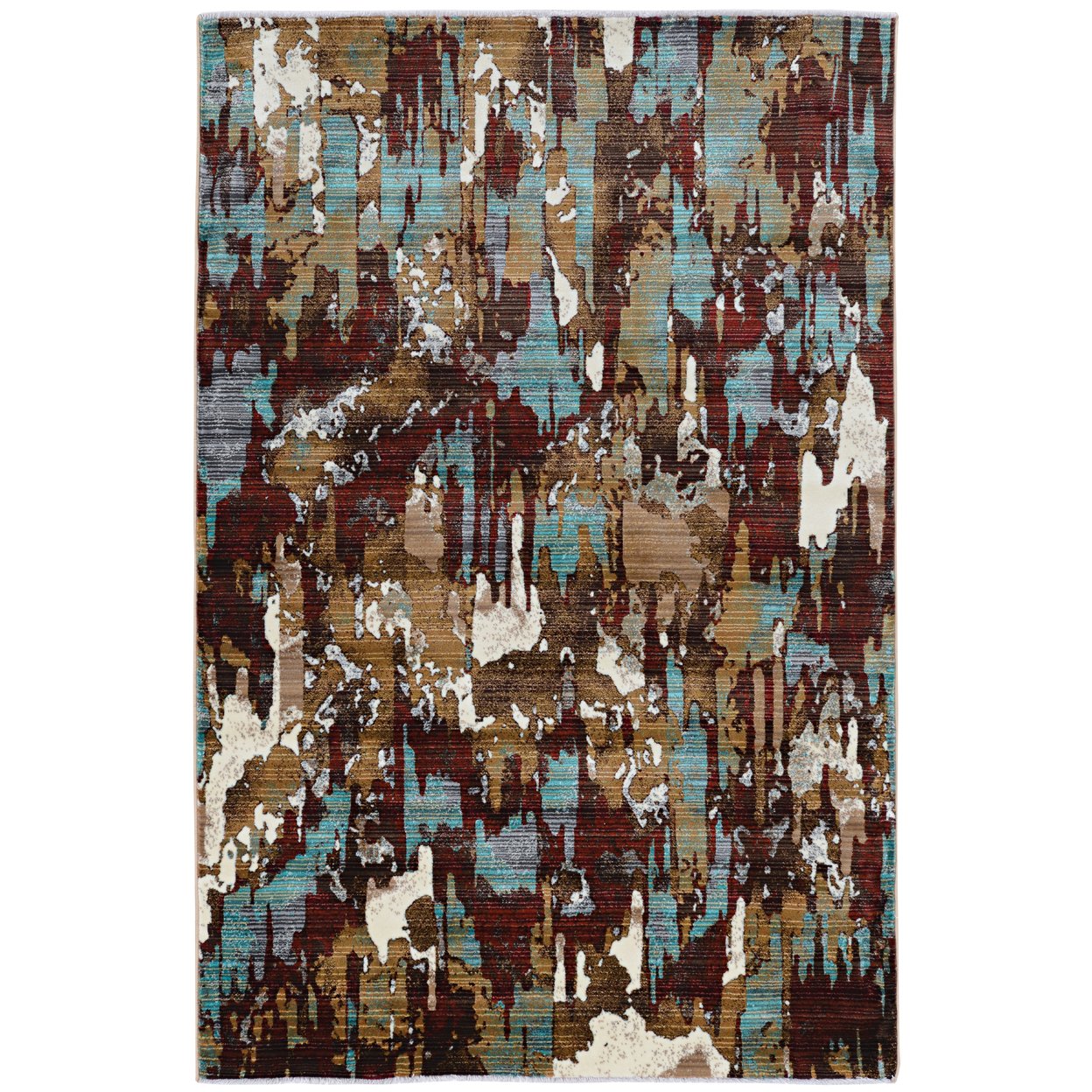 Illusions Splash Rug Beige 3 X 5 Polypropylene Modern Transitional ...