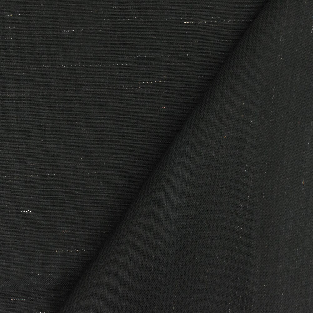 Pure Black Stiff Tropical Wool-Linen Woven Fabric By the Yard | Michaels