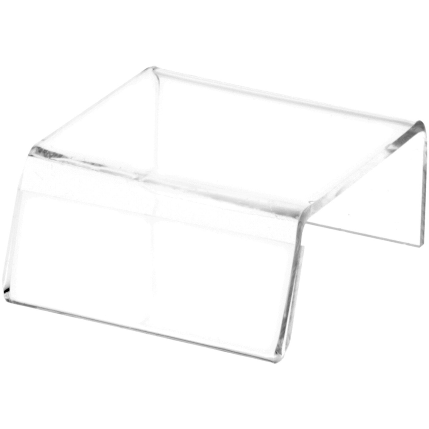 Plymor Clear Acrylic Sign-Holder Display Riser, 1.25" H x 2.5" W x 2.75 ...