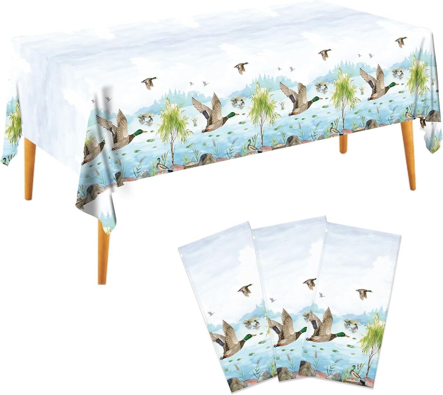 3pcs Mallard Duck Baby Shower Tablecloth | Michaels
