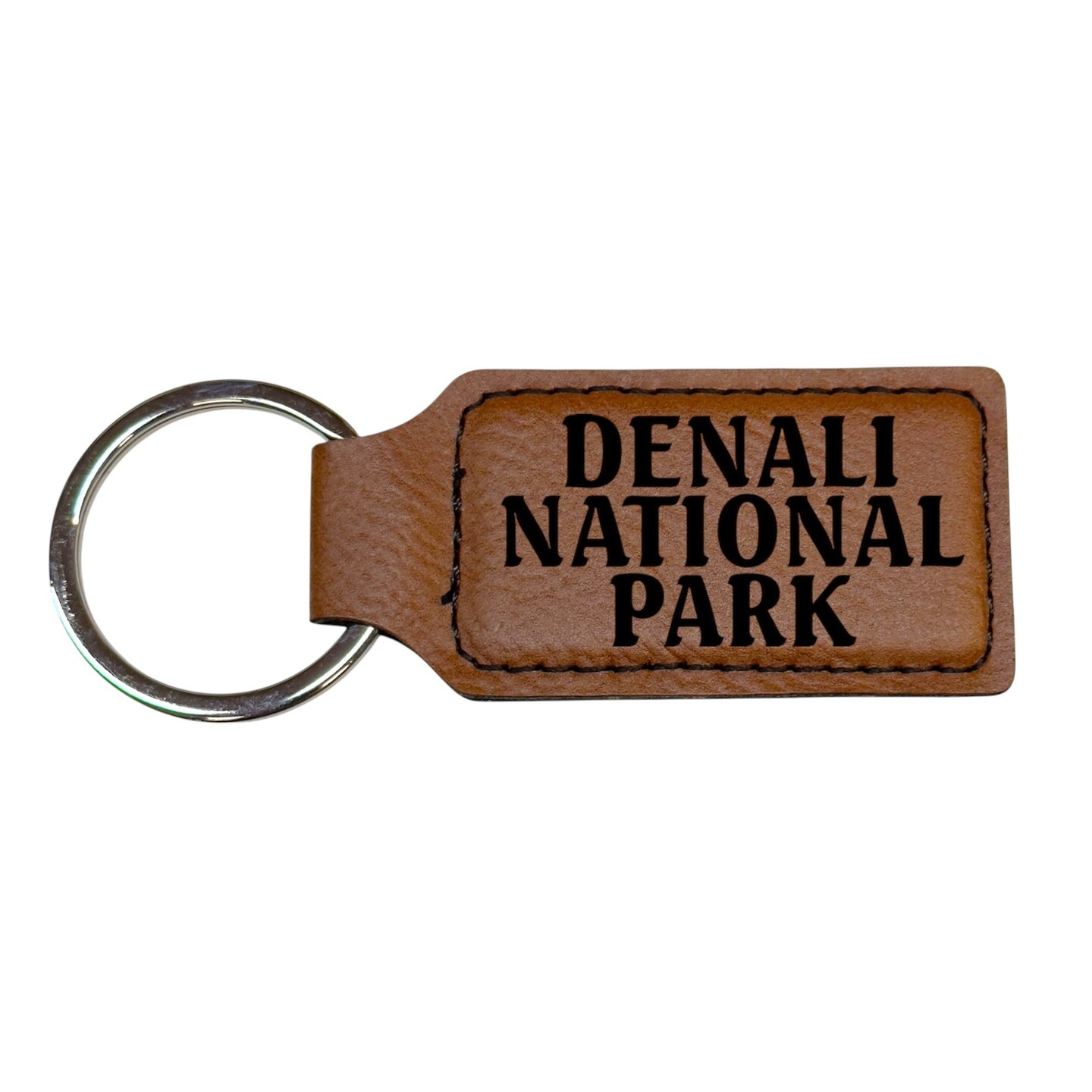 Keychain - Rectangle - Denali National Park - Leather | Michaels