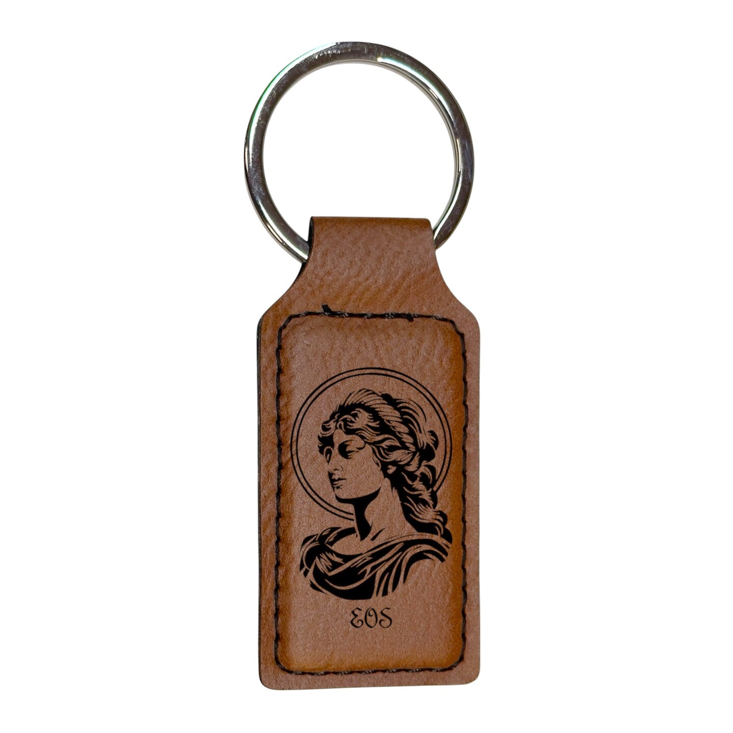 Keychain - Rectangle - Eos Goddess of Dawn - Leather | Michaels