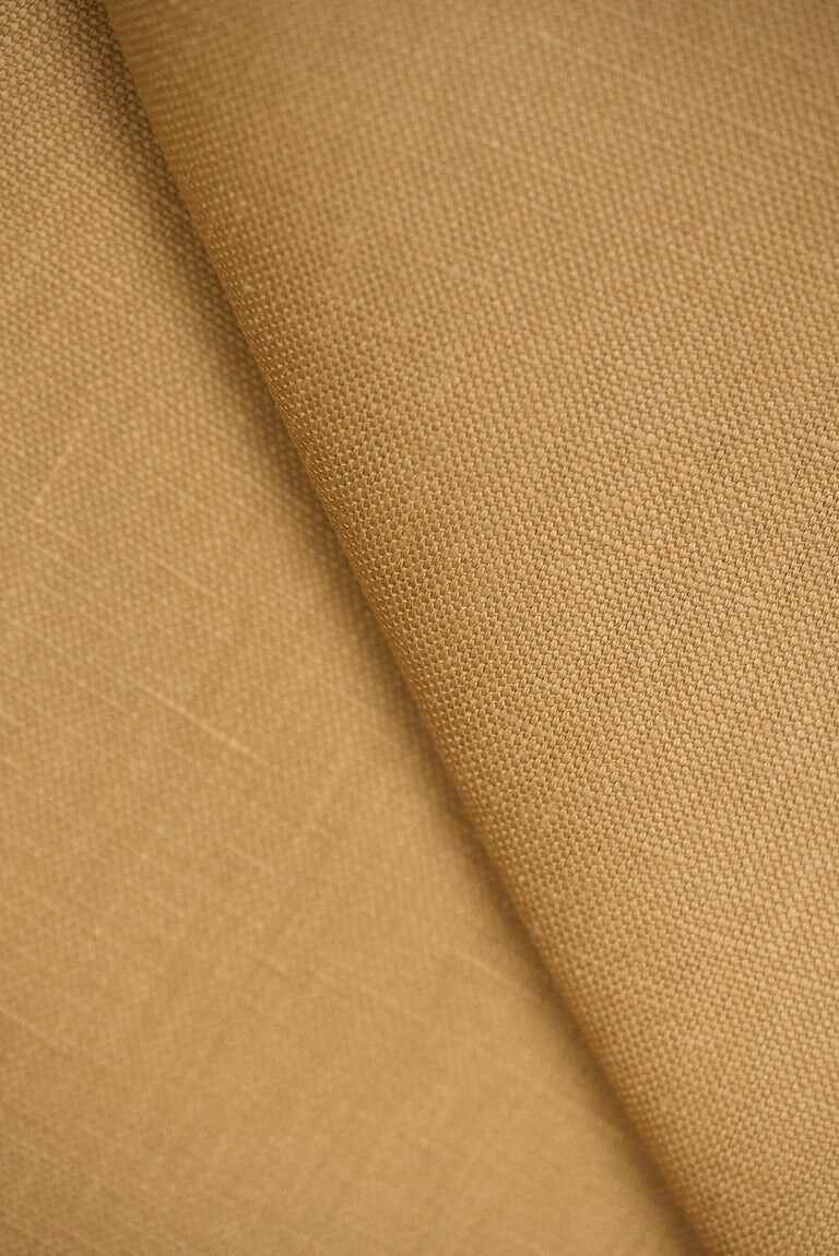1 Yard Solid Golden Hour Pure Linen Fabric Heavyweight 10.5 oz 58 ...