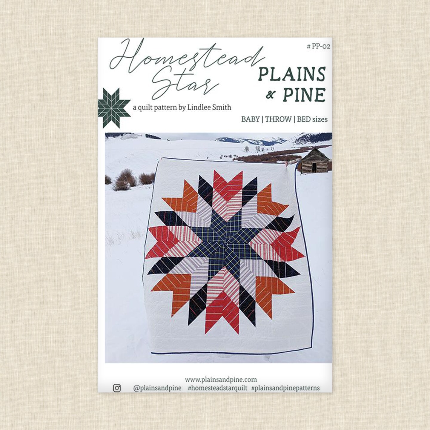 Homestead Star (pp 002) | Plains and Pine | Sewing Pattern | Michaels