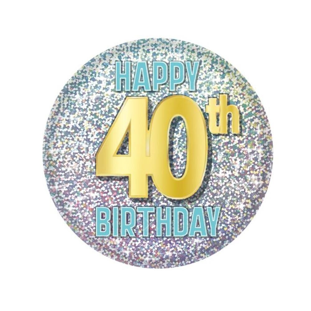 Beistle 2in. 40th Birthday Button - 6 Pack | Michaels