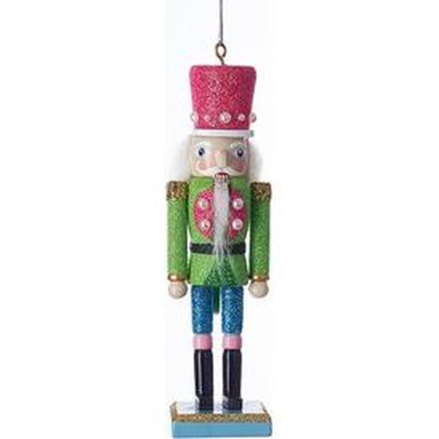 6" Preppy Bright Color Nutcracker Ornaments With Pearls | Michaels