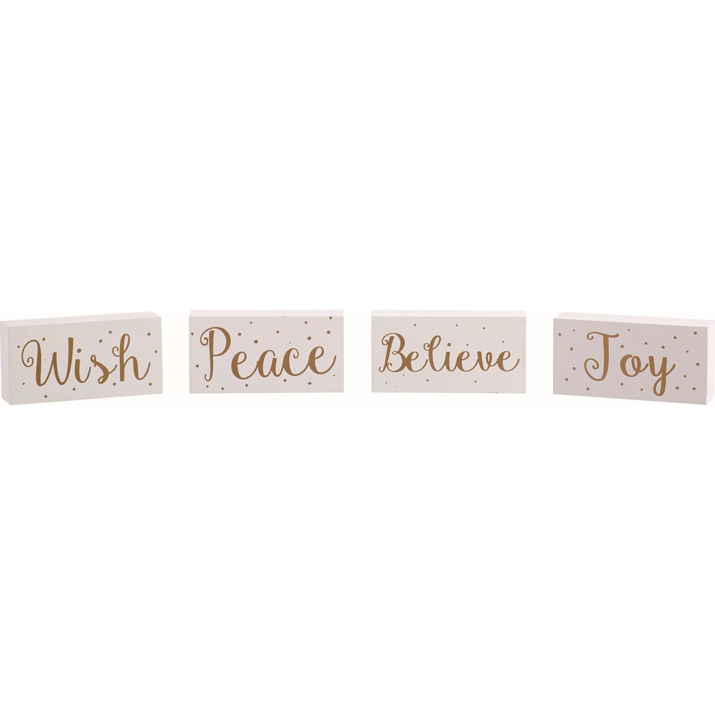MDF Word Block Set of 4 Christmas Home Decorations | Michaels
