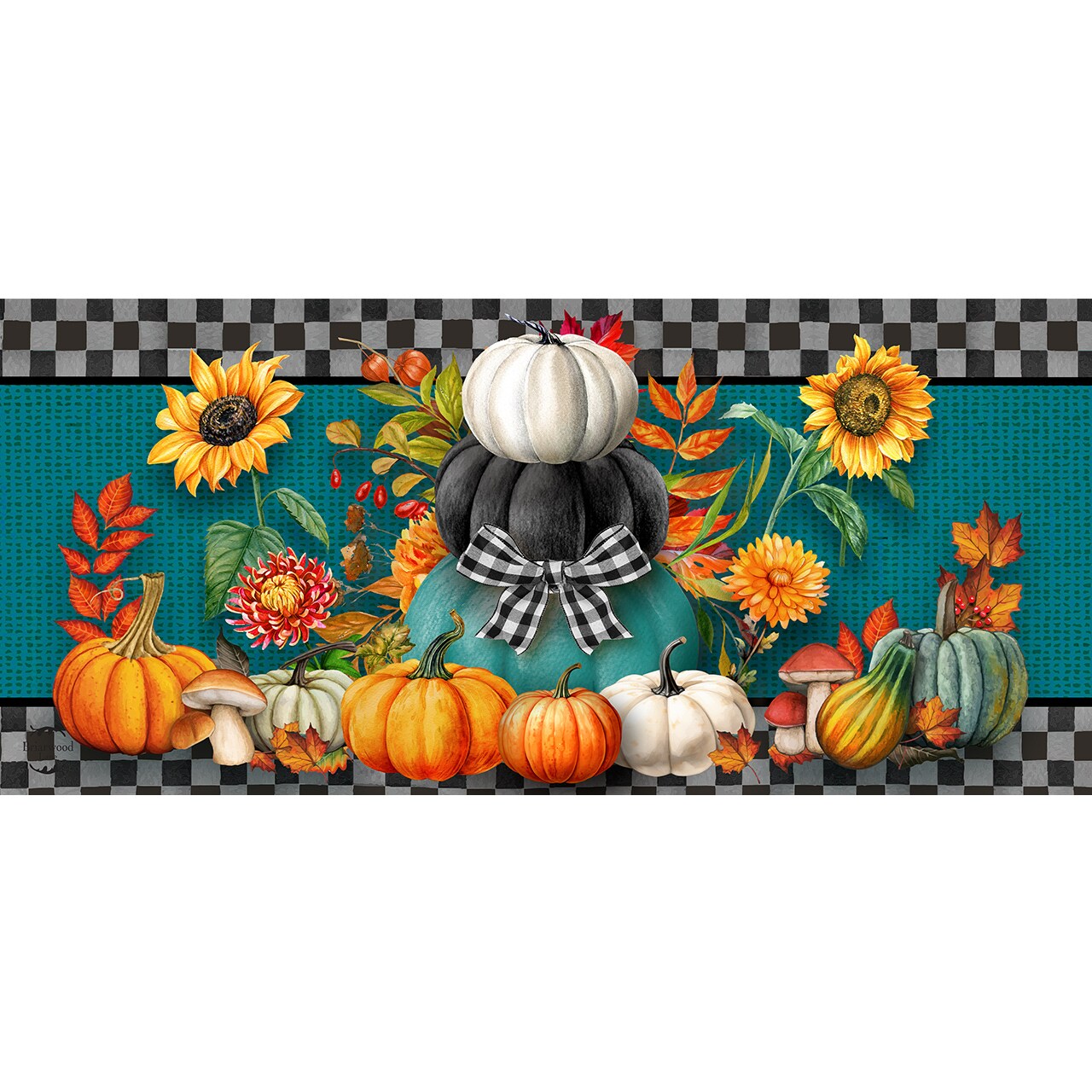 Colorful Pumpkin Stack Mini Mat | Michaels
