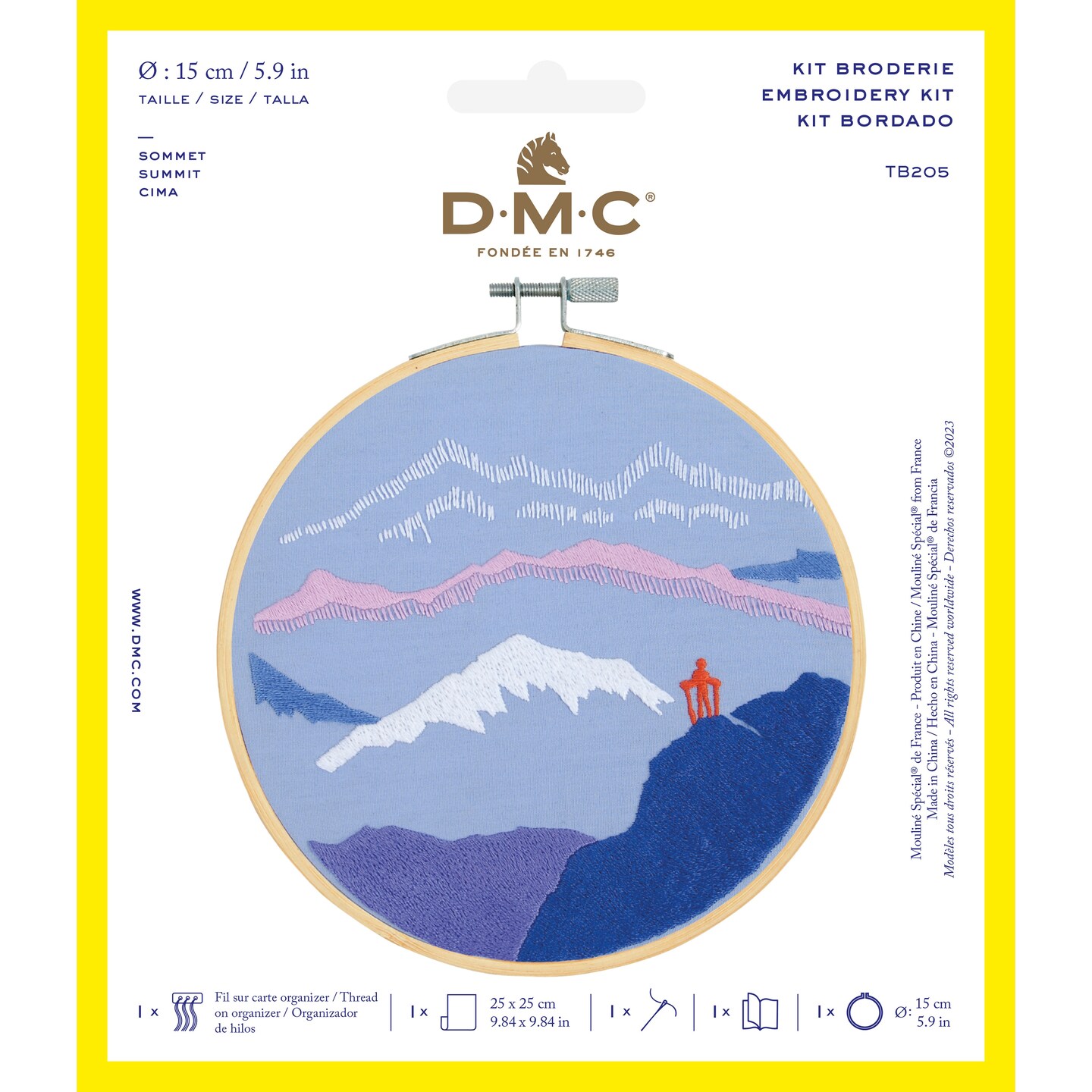 DMC Intermediate Embroidery Kit-The Summit, Infinite Spaces | Michaels
