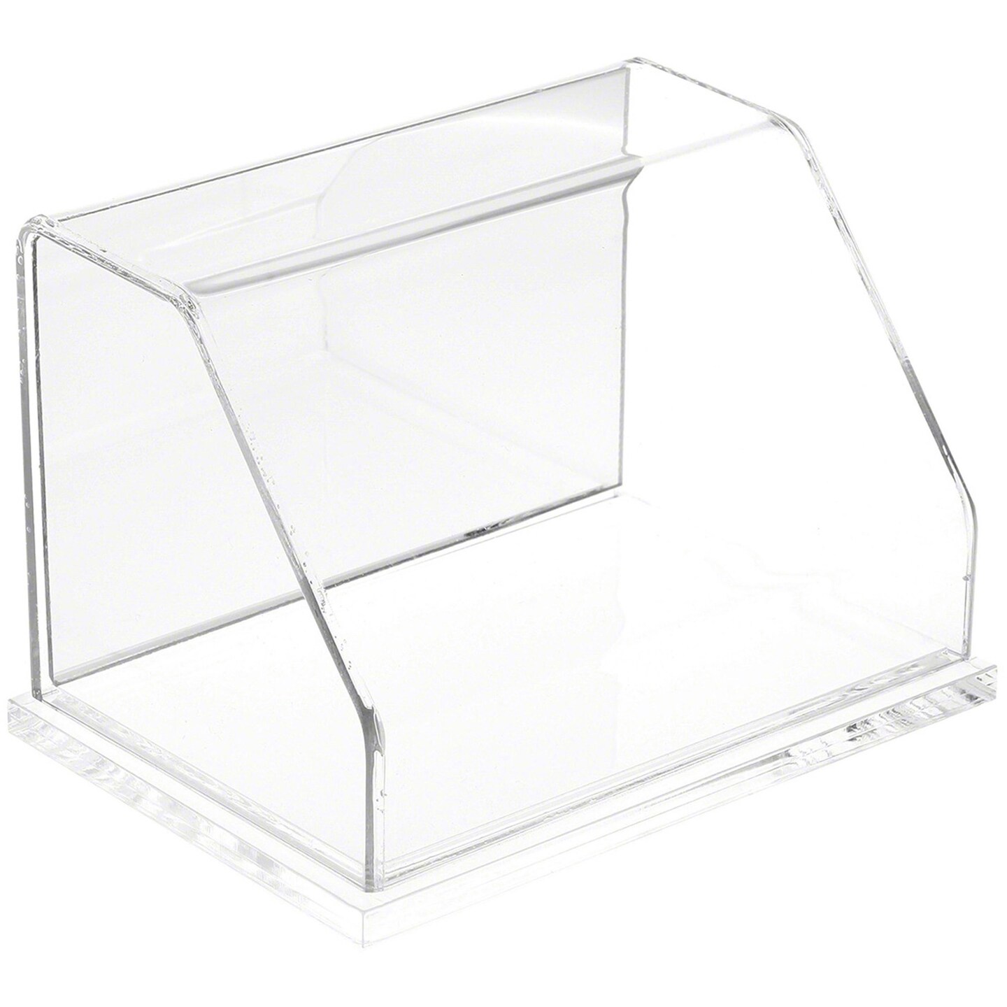 Plymor Clear Acrylic Slanted Front Display Case, 6" W x 4" D x 4" H ...