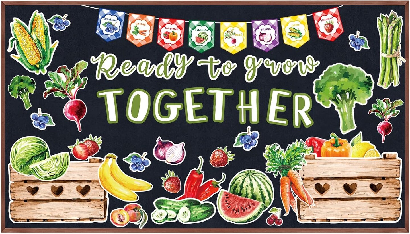 75 Pcs Farmers Market School Classroom Bulletin Board Decoration Set ...