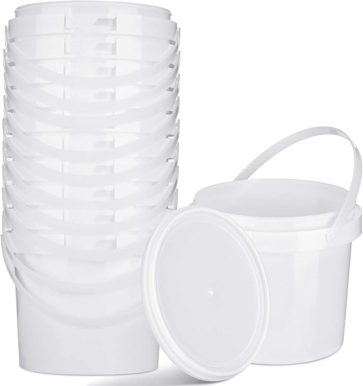 10 Pack White Plastic Bucket | Michaels
