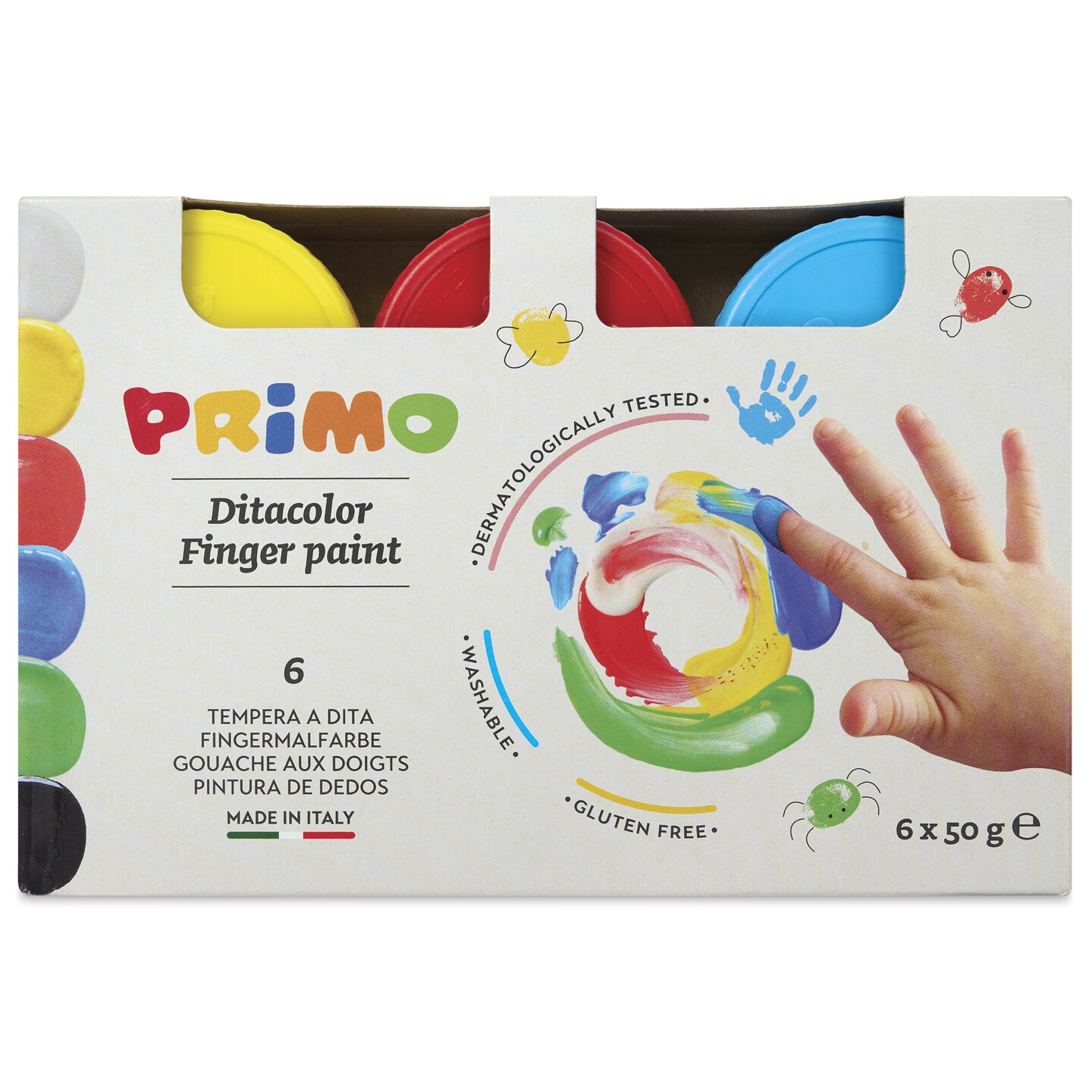 Primo Finger Paints - Set of 6, Assorted Colors | Michaels