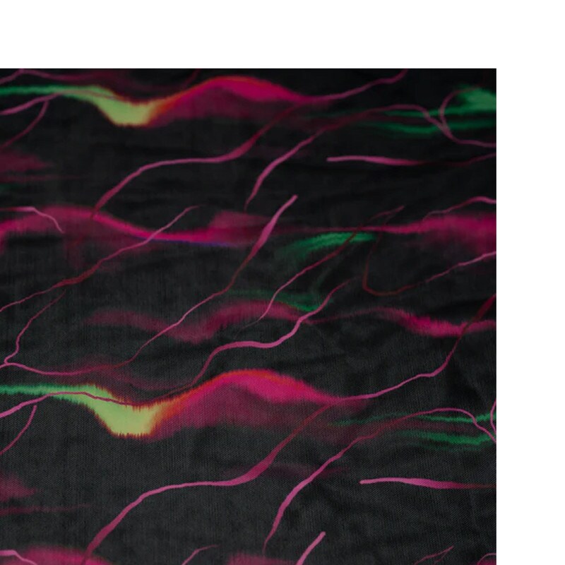 Neon Northern Lights Printed Power Mesh Fabric | Michaels