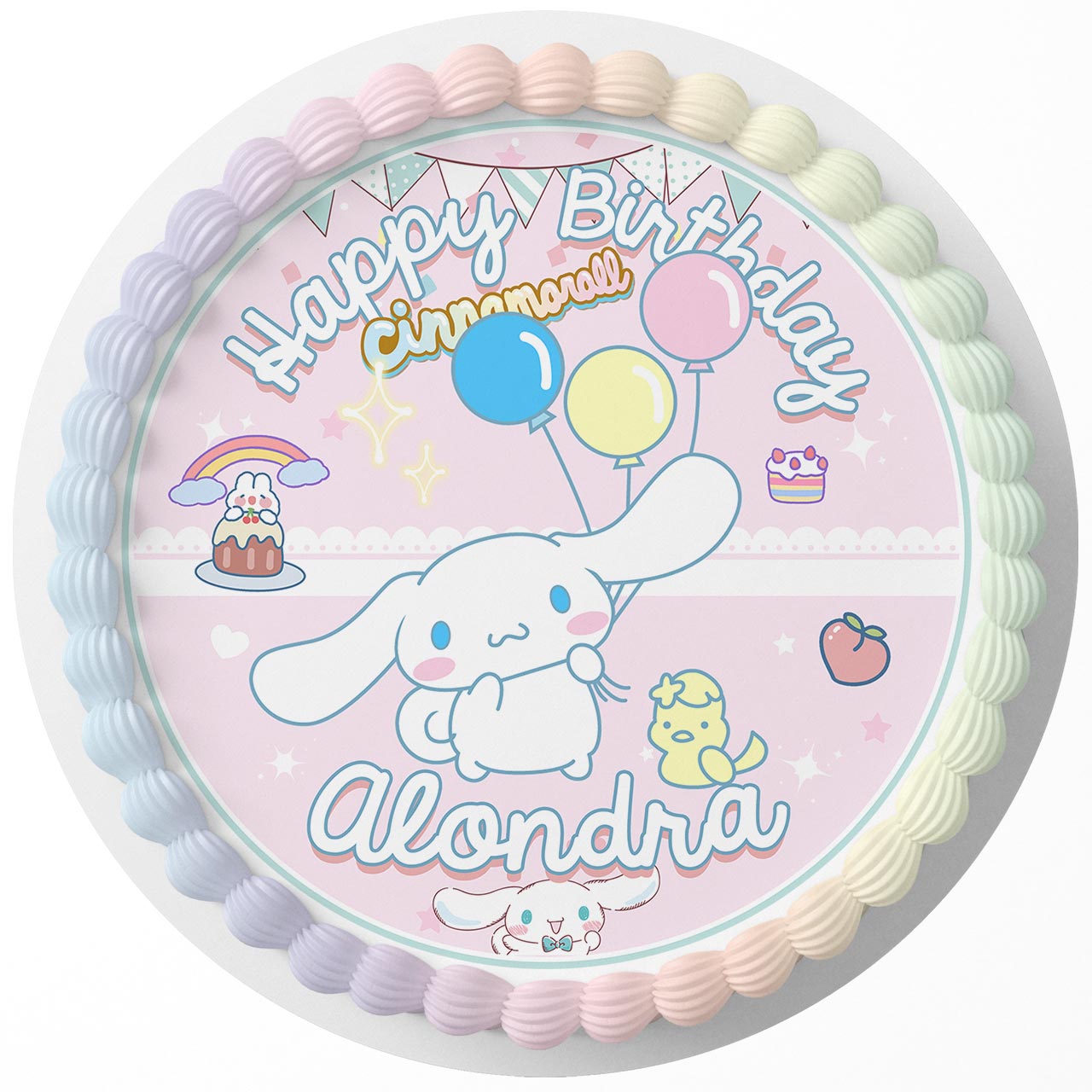 Cinnamoroll By Sanrio Hello Kitty Edible Cake Image Topper Birthday ...