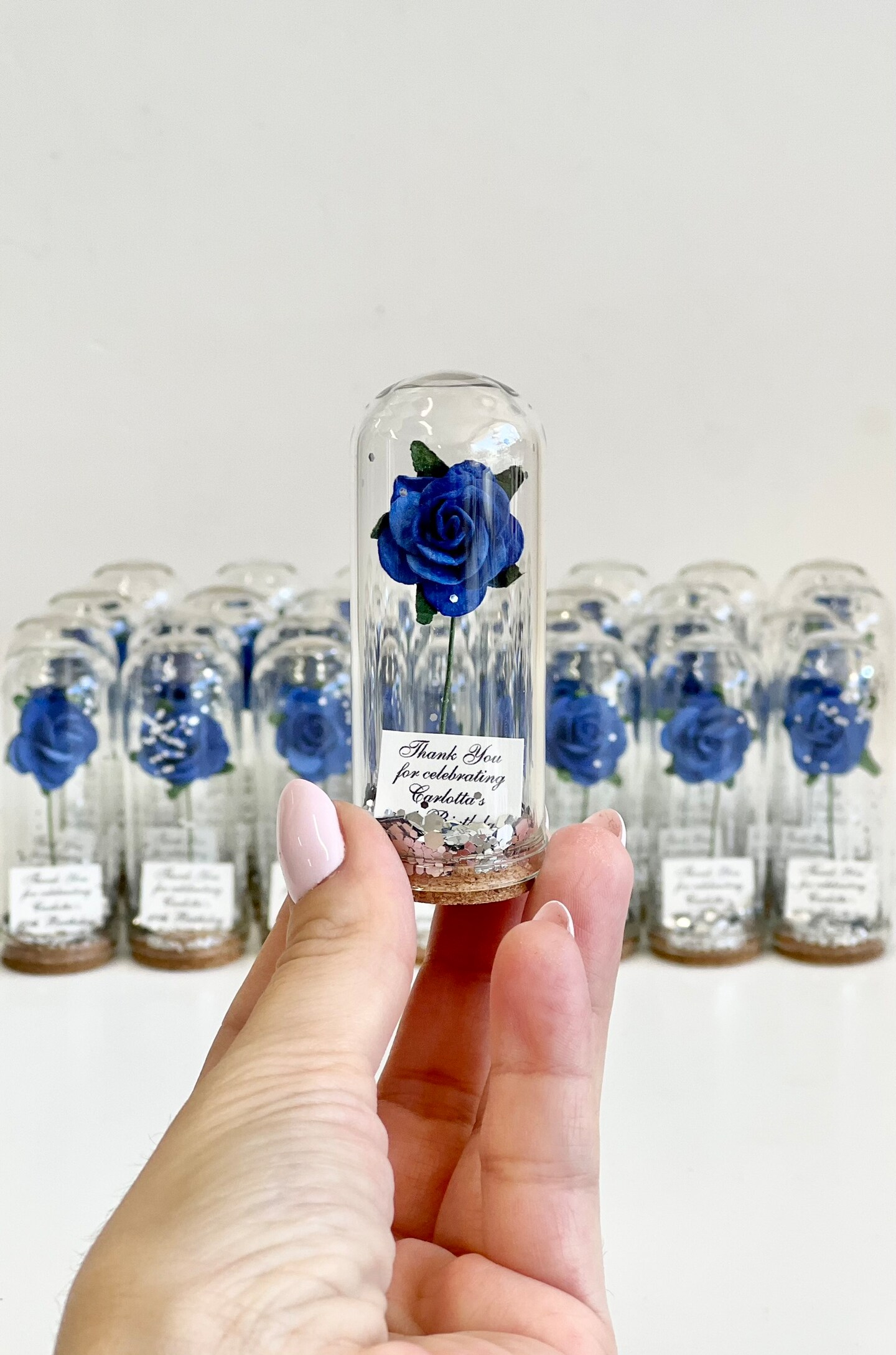 Bulk Royal Blue Wedding Favors for Guests, Custom Beauty and the Beast ...
