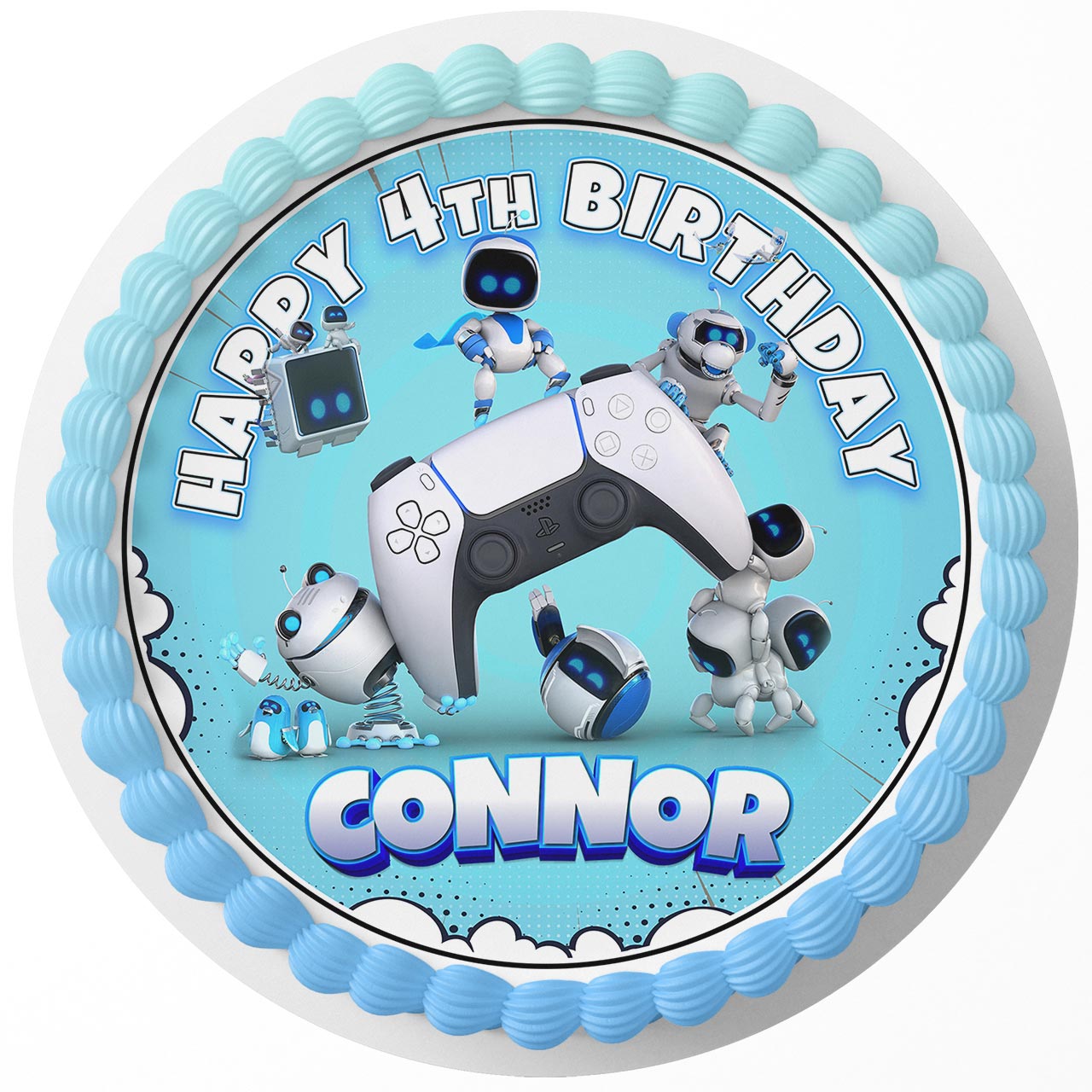 Astro Bot Playroom Playstation Edible Cake Image Topper Birthday Cake ...