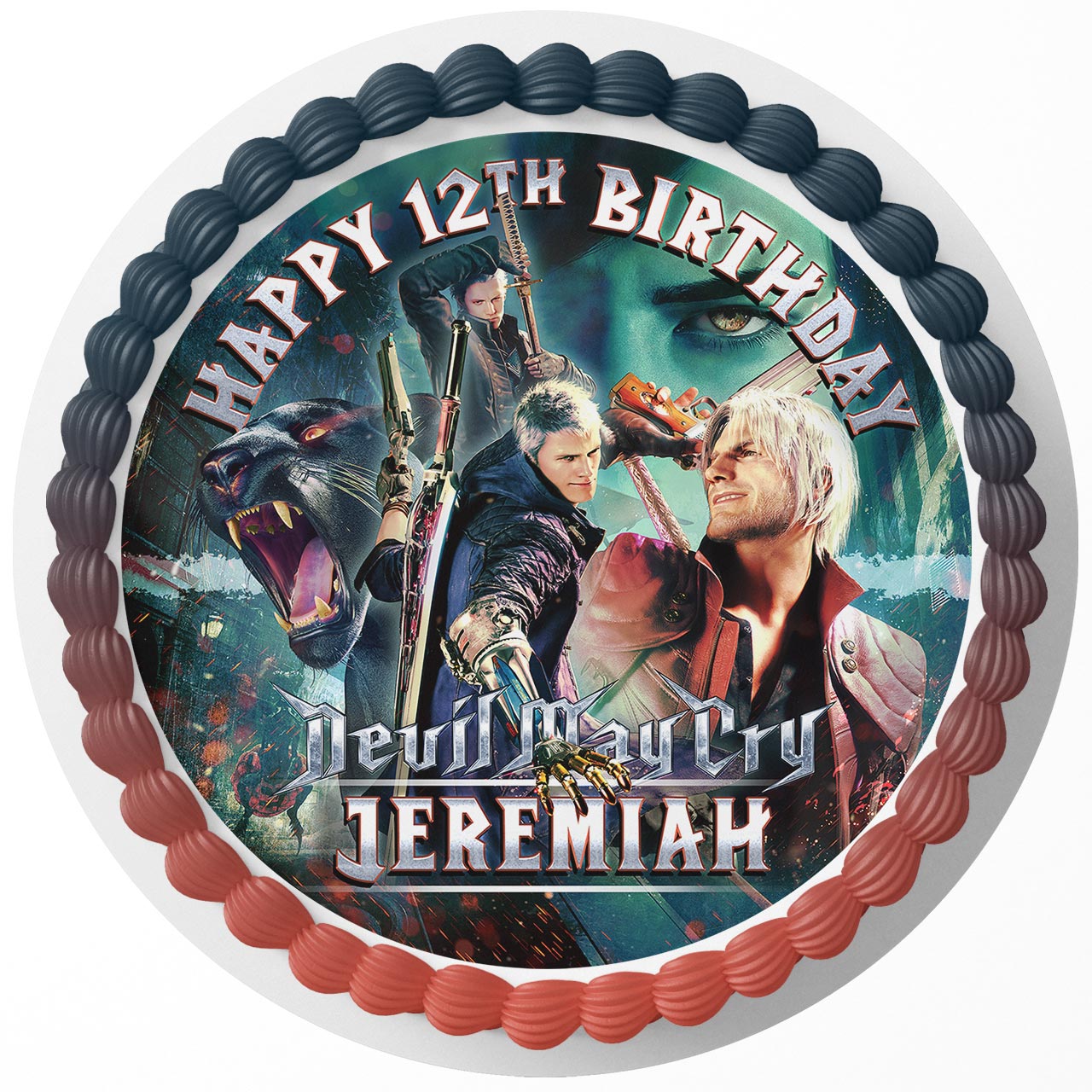 CAPCOM Devil May Cry 5 Edible Cake Image Topper Birthday Cake Sheet ...