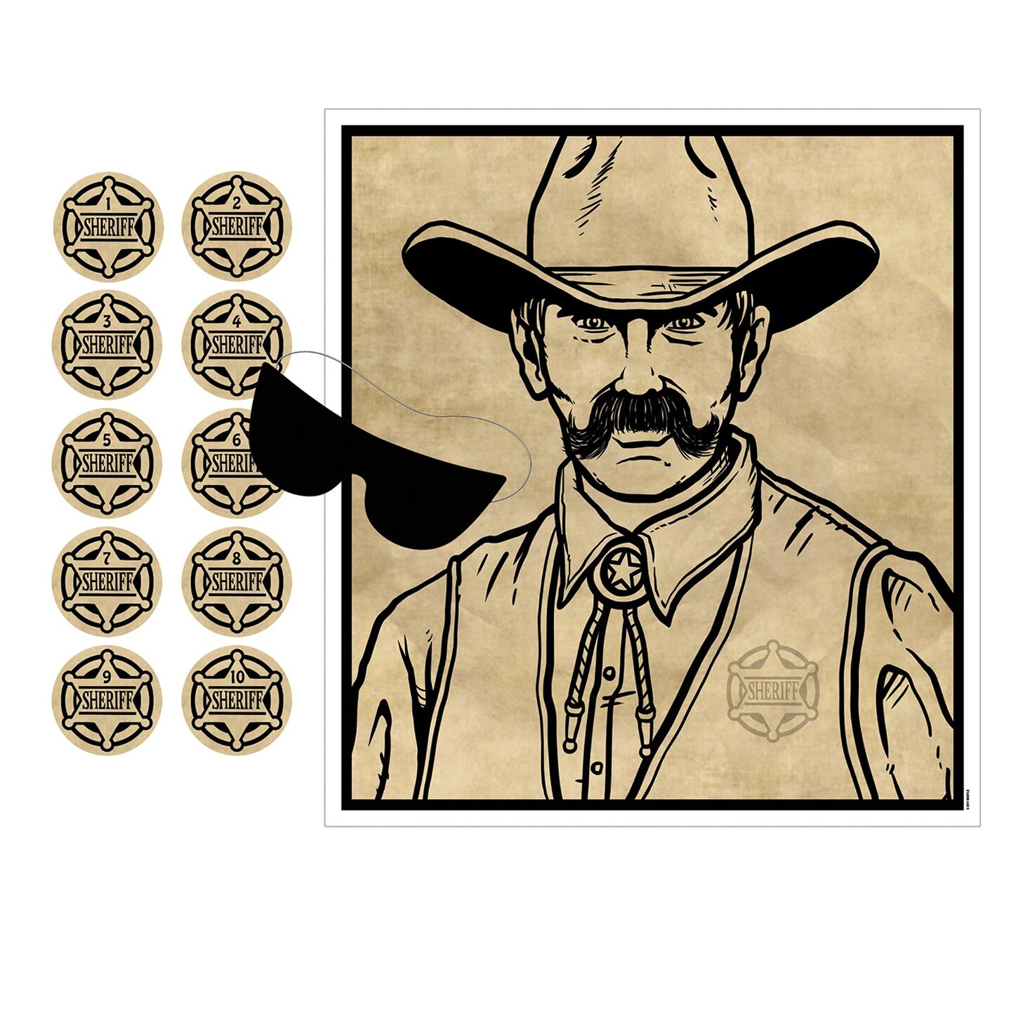 Pin The Badge On The Sheriff Game | Michaels