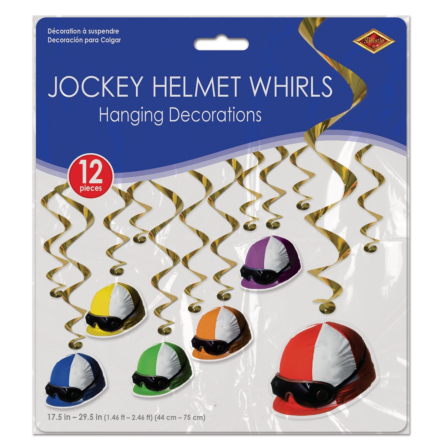 72 Pack Bulk Jockey Helmet Party Whirls | Michaels