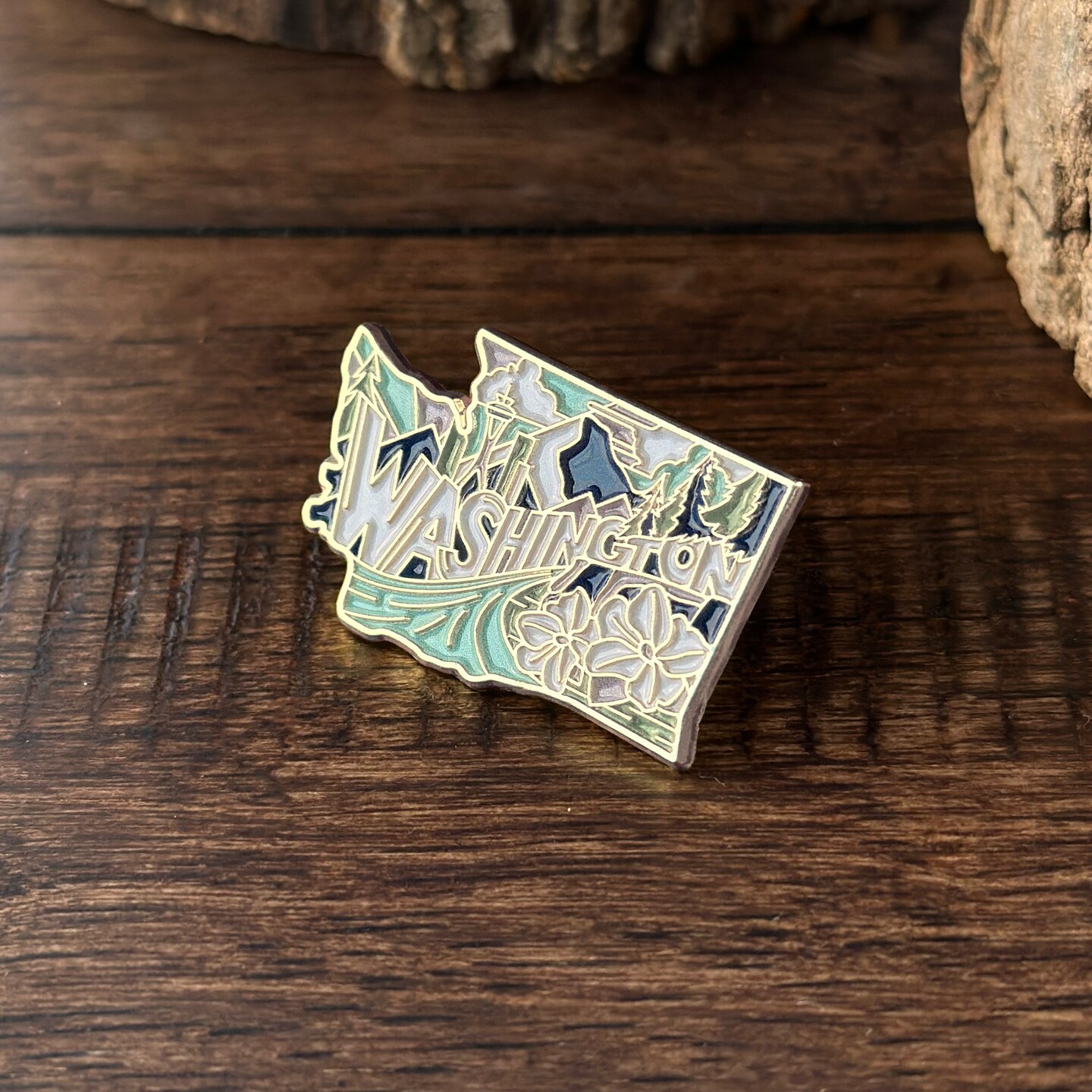 State of Washington Enamel Lapel Pin, Collectible US State Collection ...