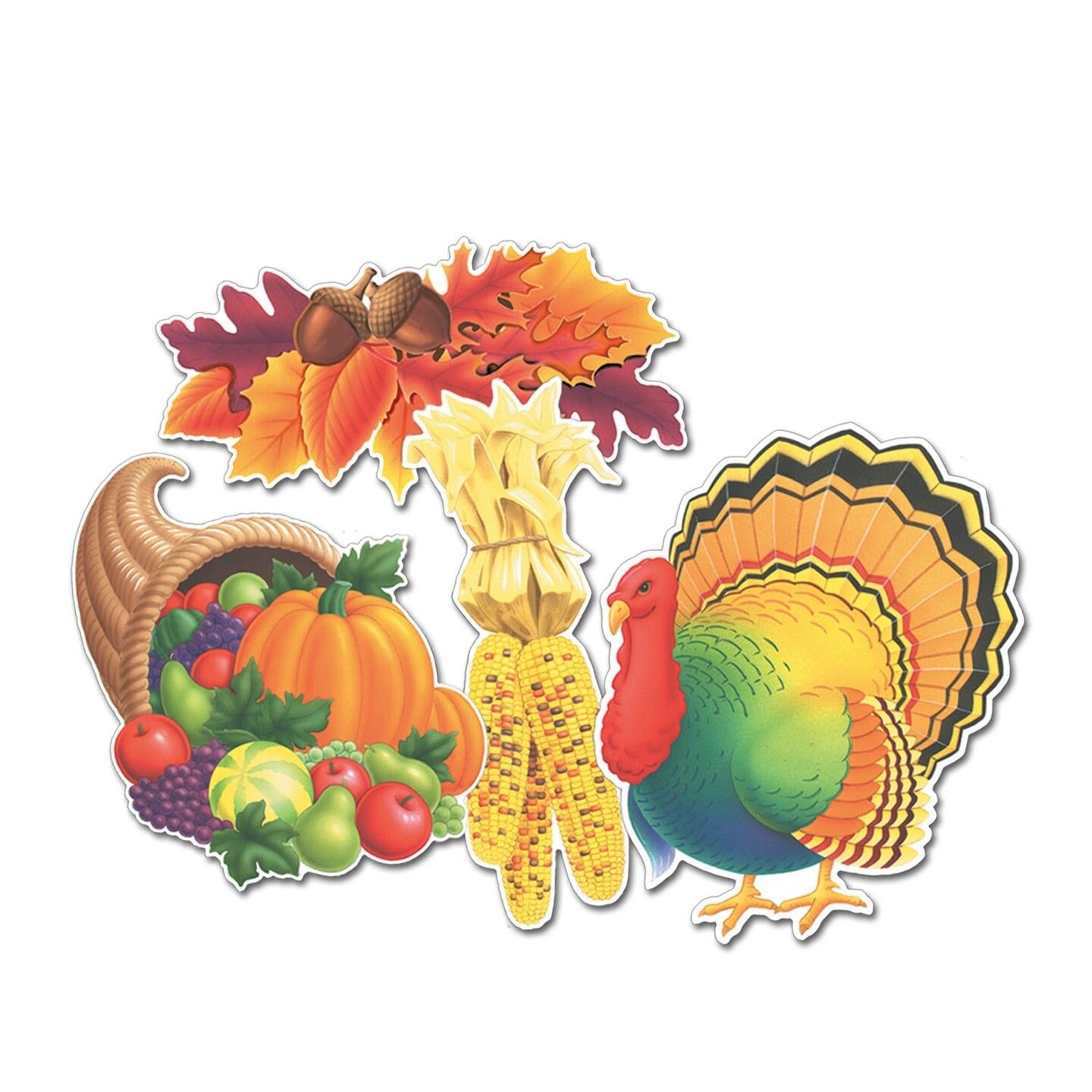 24 Pack Beistle Thanksgiving Party Cutouts | Michaels