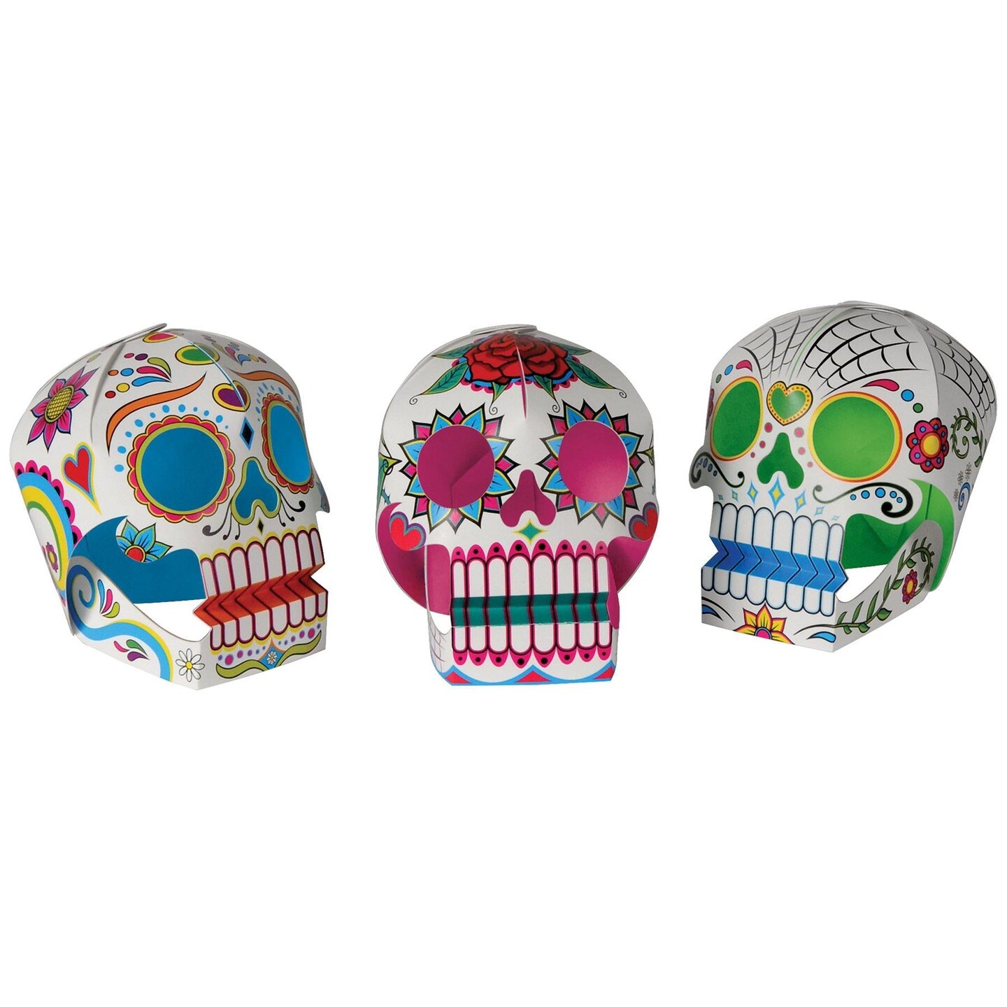Day of the Dead 3-D Sugar Skull Centerpieces - Bulk 36 Pack | Michaels