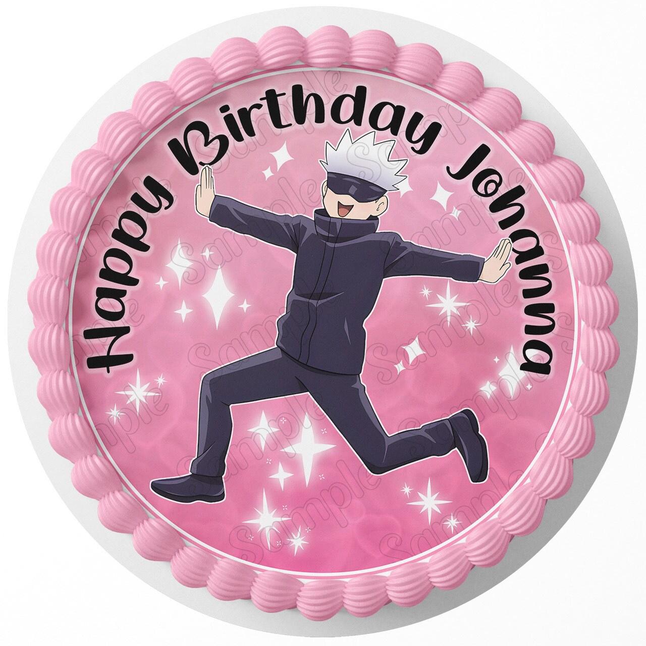Gojo Satarou Cute Love 1 Edible Cake Image Topper Birthday Cake Sheet ...