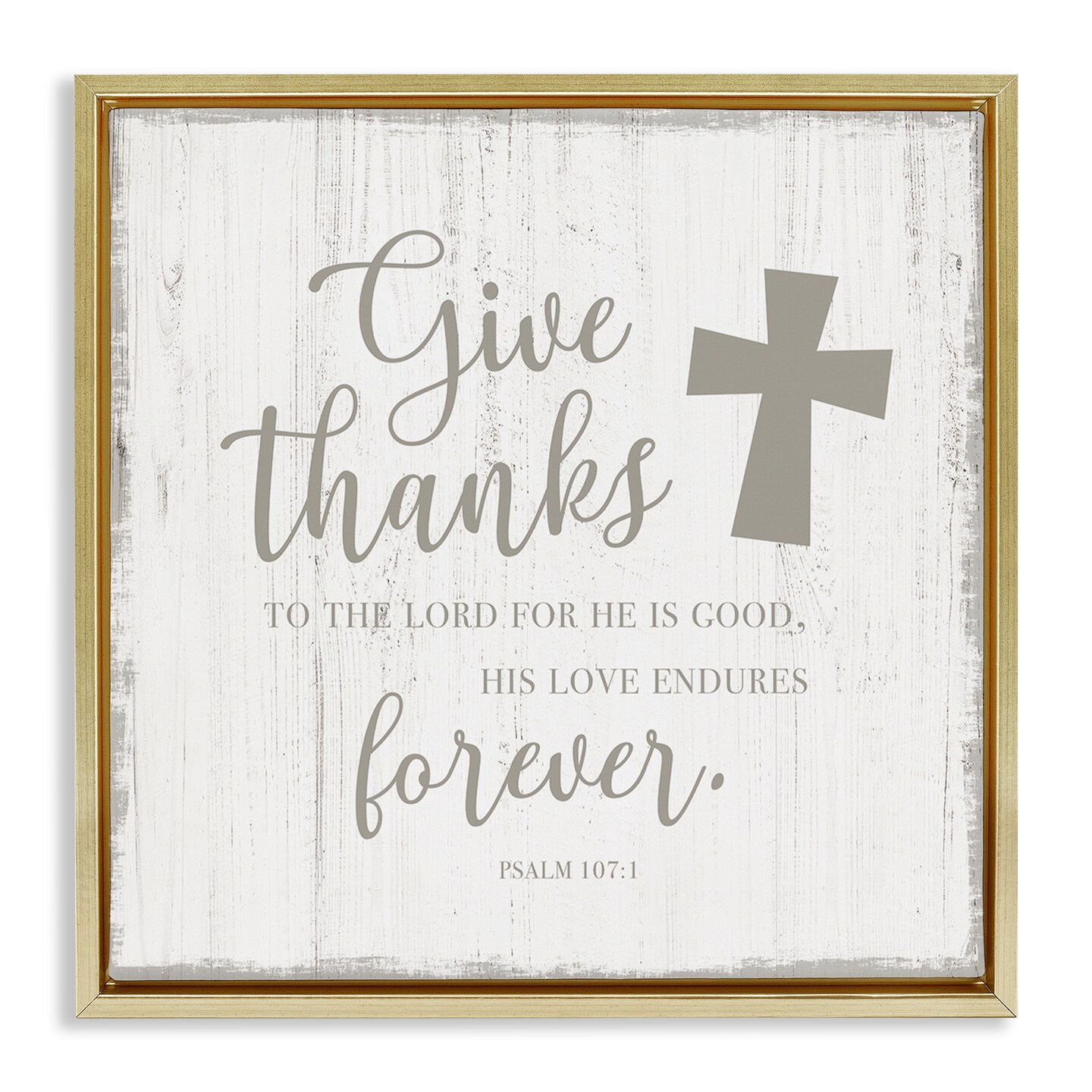 Stupell Industries Give Thanks Religious Proverb Floating Frame By CAD ...