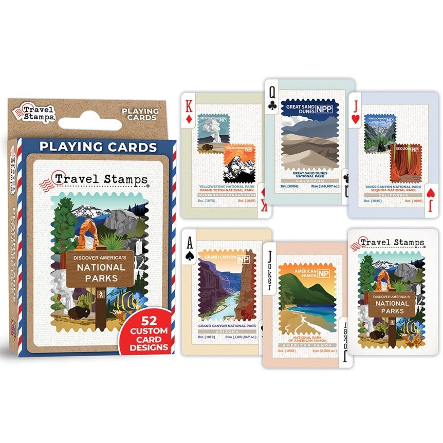 National Parks Travel Stamps Playing Cards Playing Cards | Michaels