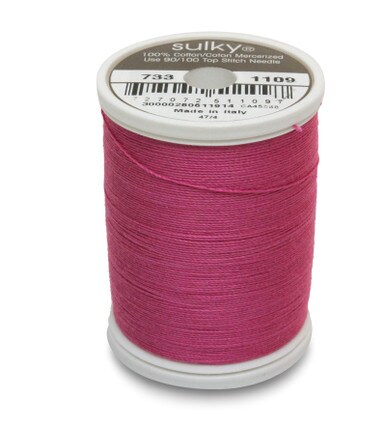 Sulky 30 Wt. Cotton Thread - Hot Pink - 500 yd. Spool | Michaels