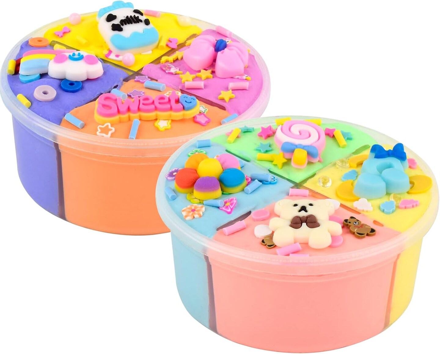 2 Pack Colorful Butter Slime Kit with Charms | Michaels