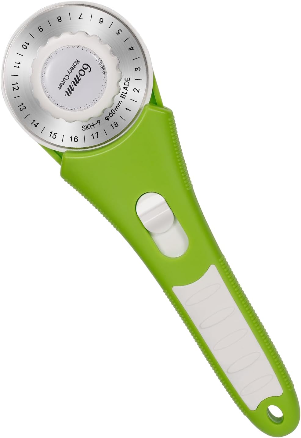 Kearing® 60mm Rotary Cutter for Fabric with High Speed Steel Blade and ...