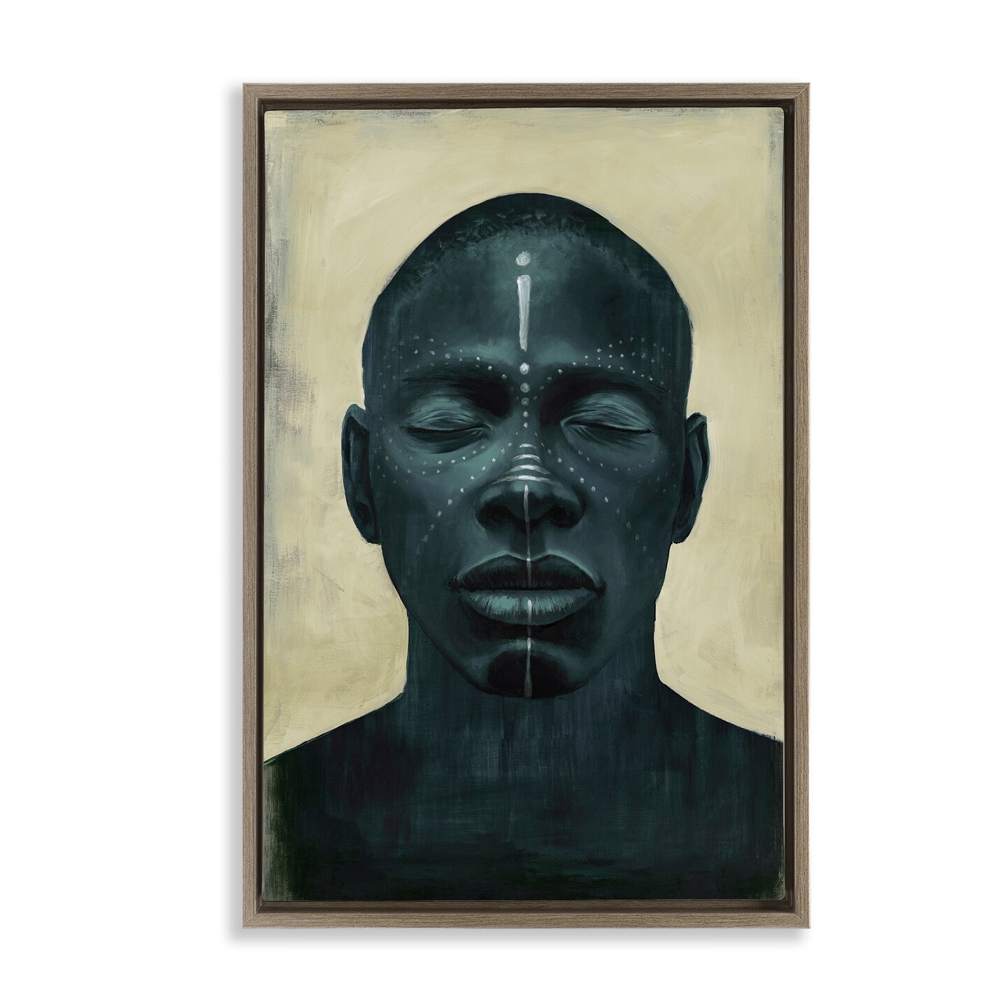 Stupell Industries Beautiful Male Portrait Floating Frame By Design ...