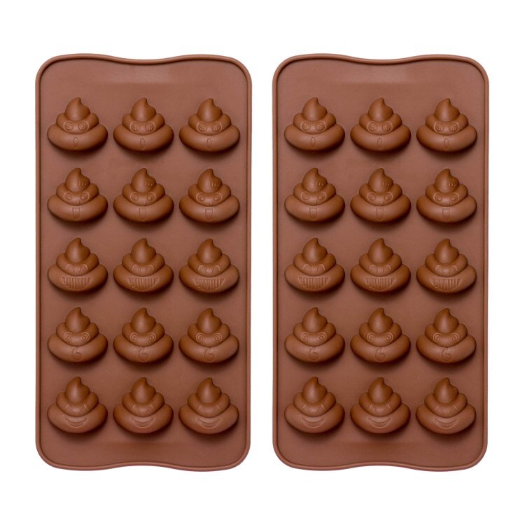 CAKEWALK Poop Emoji 15 Cavity Mold Silicone | Michaels