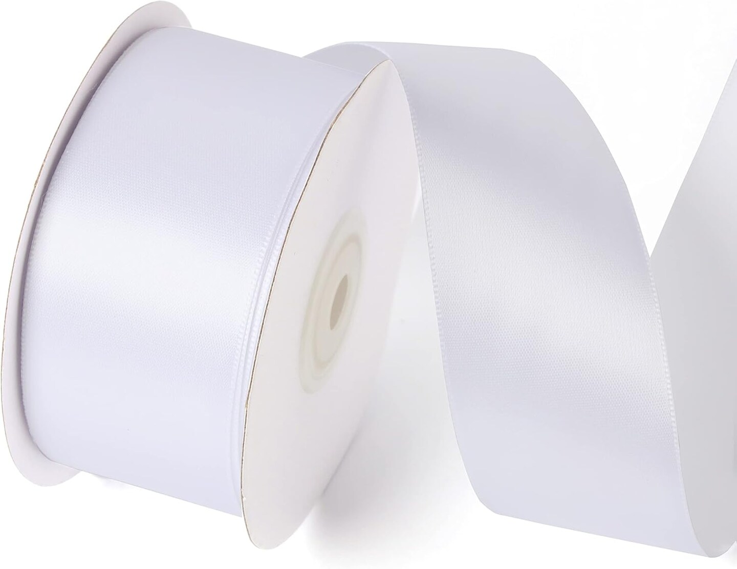 1-1/2 Inch Single Face Solid Color Satin Ribbon Roll, Ribbons Great for ...