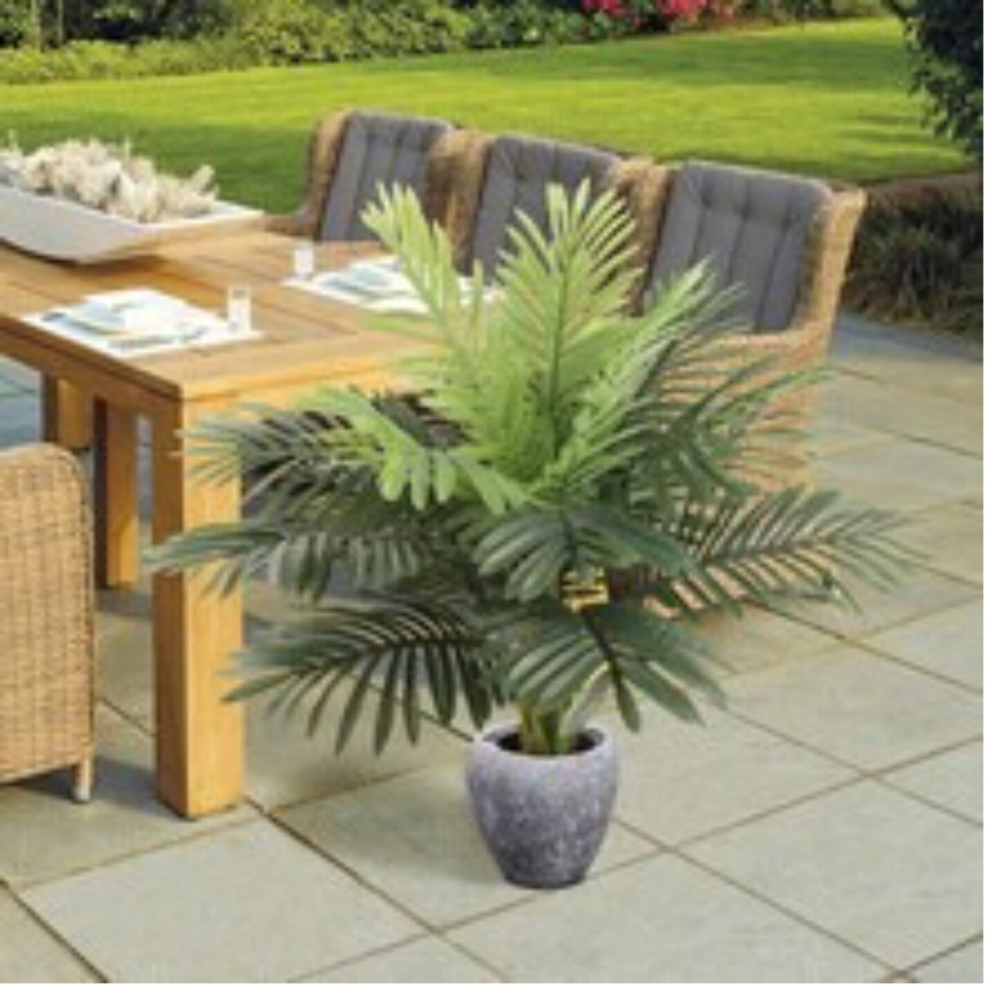 2-Pack 36" Lifelike Fan Palm Plants – Realistic Artificial Greenery for Home, Office & Indoor ...