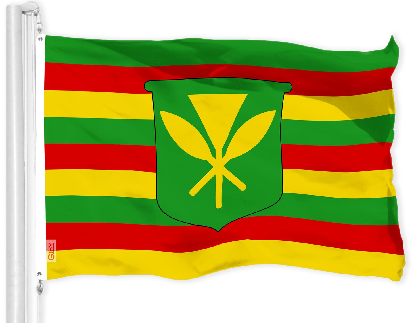 G128 Hawaii Kanaka Maoli Flag | 3x5 Ft | LiteWeave Pro Series Printed 150D Polyester | Indoor ...