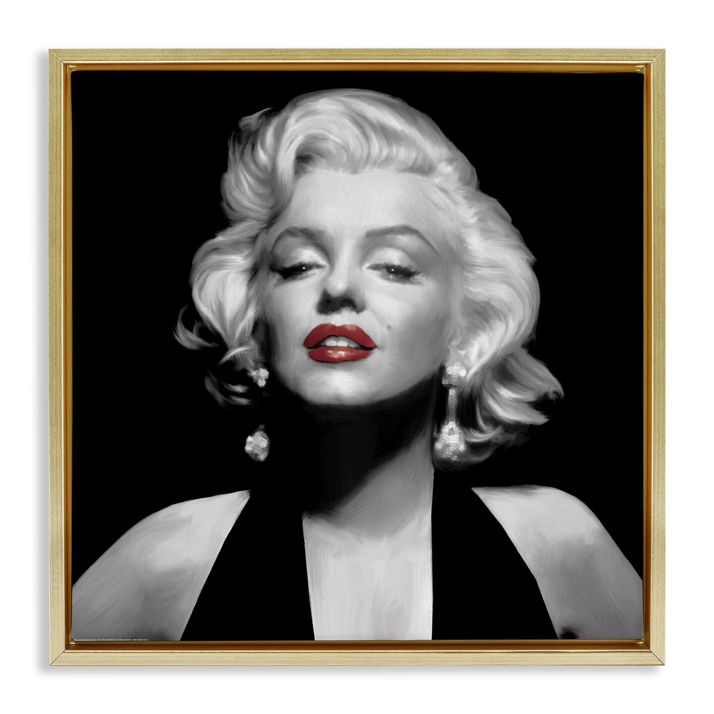 Stupell Industries Halter Top Marilyn Portrait Floating Frame By Jadei ...