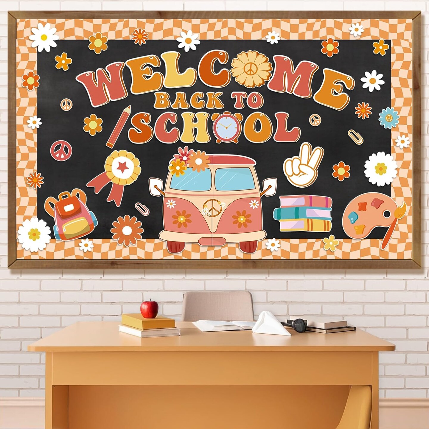 Retro Boho Welcome Back to School Bulletin Board Decorations | Michaels