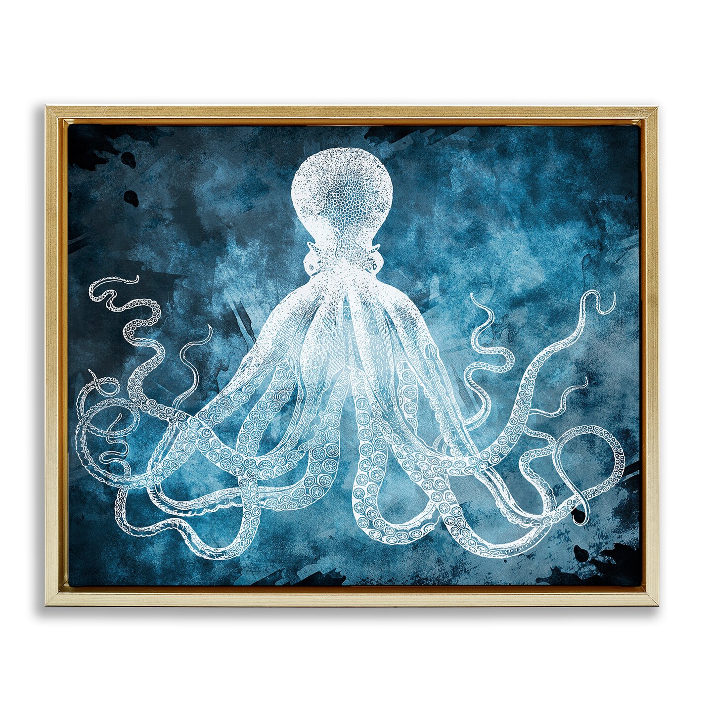 Stupell Industries Curled Octopus Tentacles Floating Frame By Marcus ...
