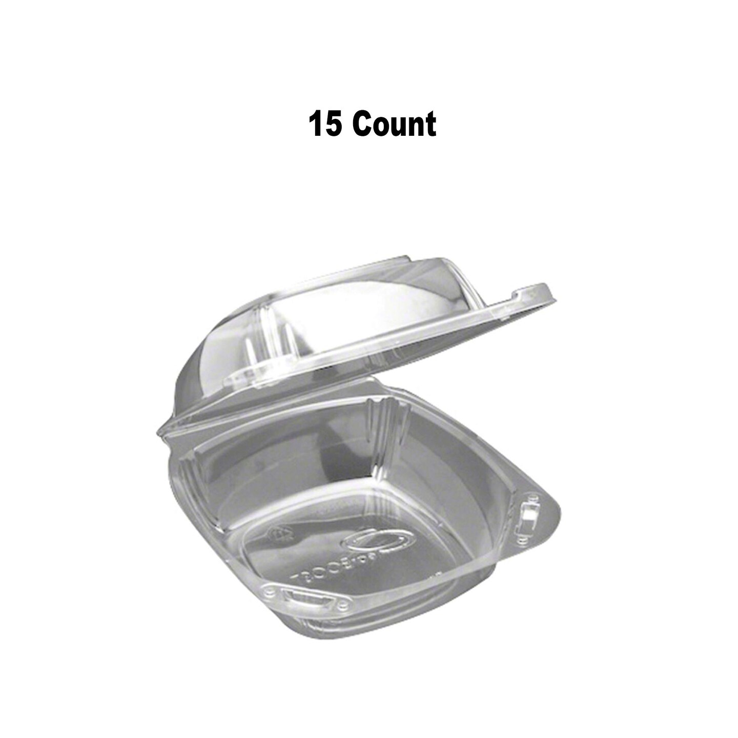 15 Count 6" Clear Boost Medium Hinged Container | Michaels