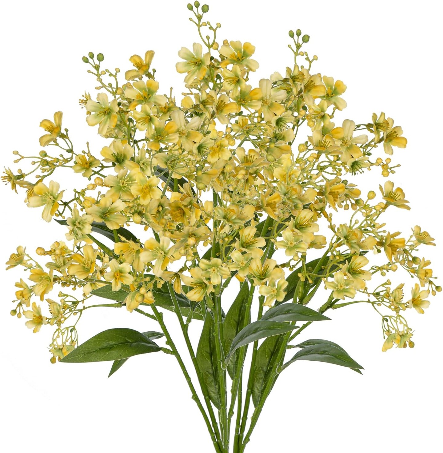 Artificial Summer Bushes Daphne Flowers with Long Stem 3Pcs Faux Light ...