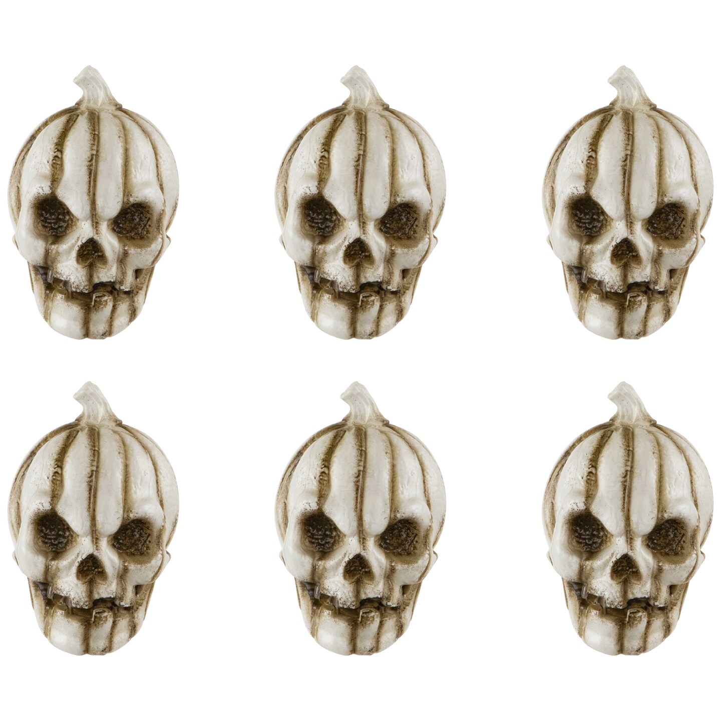 Northlight Bag of Mini Pumpkin Head Skulls Halloween Decorations - 3 ...