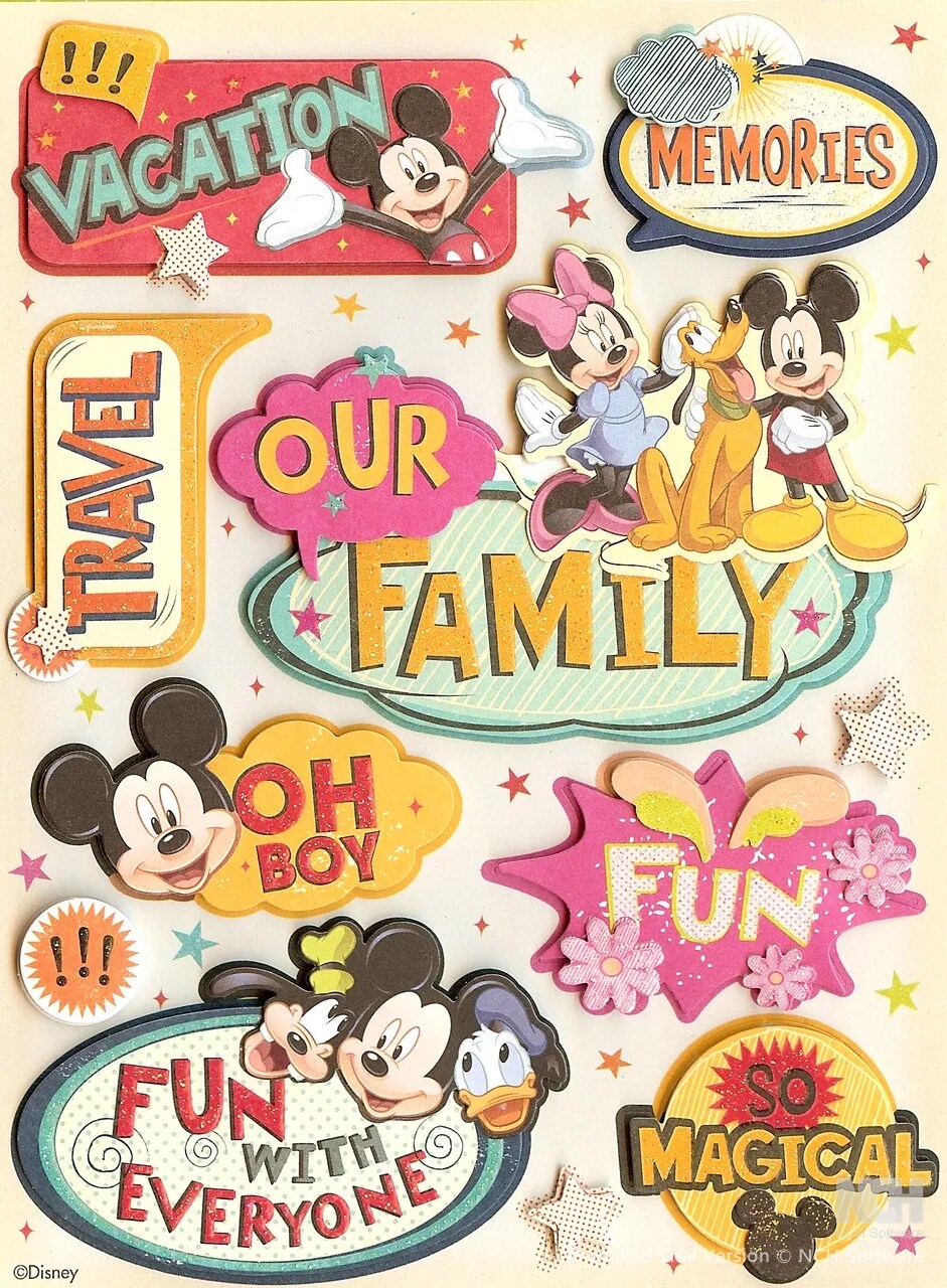Disney Mickey Family Dimensional Stickers | Michaels