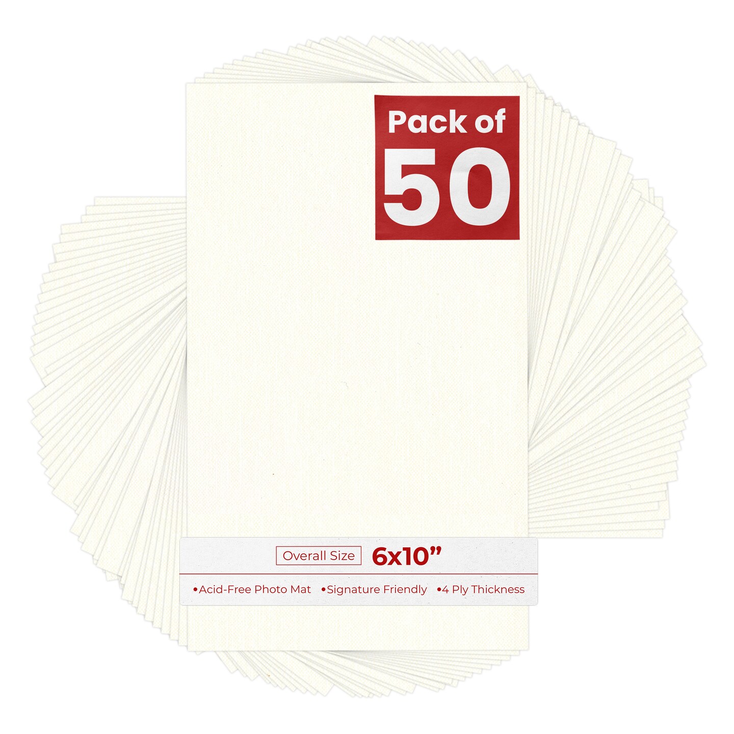 Beige Canvas 6x10 Uncut Mat Board - Blank Sheets, No Opening, Color ...
