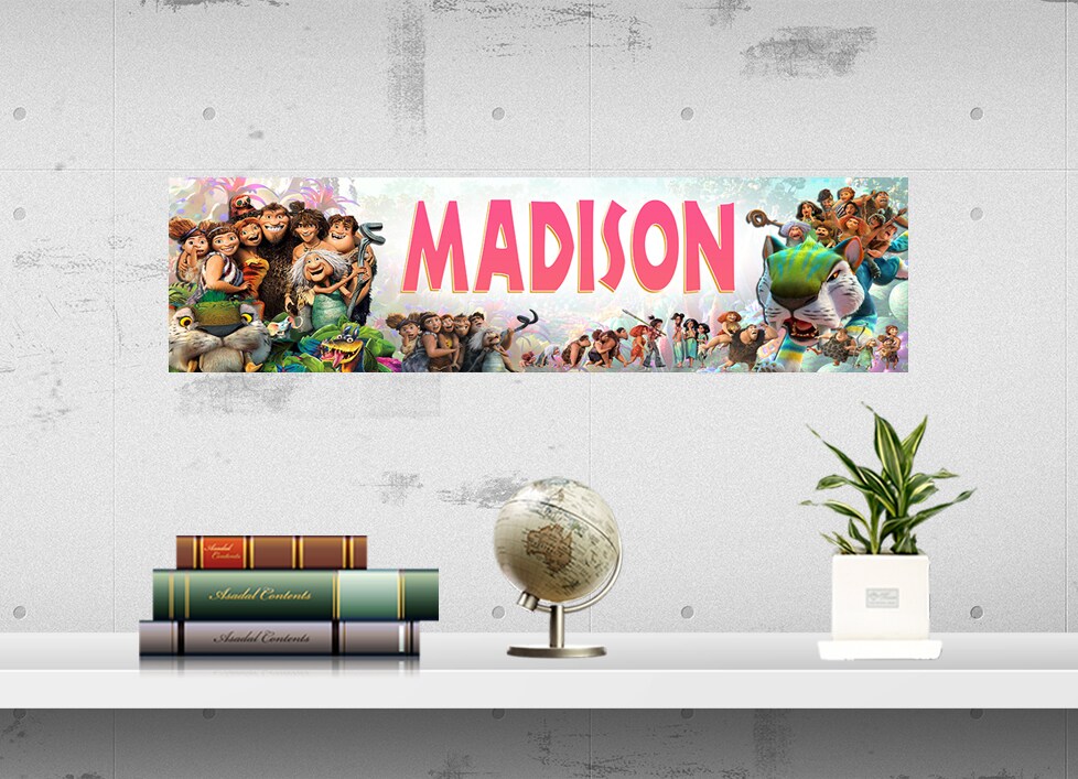 The Croods - Personalized Poster with Your Name, Birthday Banner ...